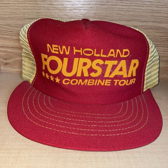 USA | Accessories | Vintage Farmer Hat New Holland Snapback Usa ...